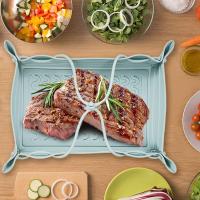 China Durable Silicone Mats For Air Fryers Tasteless , Reusable Silicone Air Fryer Inserts for sale