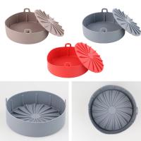 China Heatproof Kitchen Baking Tool Practical , Round Silicone Air Fryer Pot for sale