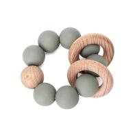 China Multicolor Silicone Teether Toys Harmless , Lightweight Silicone Teething Rings for sale