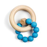 China Multicolor Silicone Teether Toys Harmless , Lightweight Silicone Teething Rings for sale