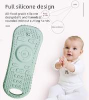 China Odorless Silicone Baby Teether Toys BPA Free Soft Remote Control Shape for sale
