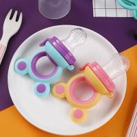 China Portable Silicone Fruit Teether Tasteless , Multiscene Newborn Silicone Pacifier for sale