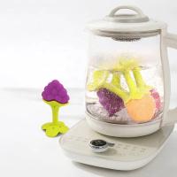 China Flexible Soft Fruit Shape Silicone Teether Toy Portable Washable for sale