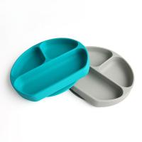 China Odorless Food Silicone Divided Plate Lightweight Multipurpose for sale