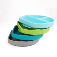 China Odorless Food Silicone Divided Plate Lightweight Multipurpose for sale