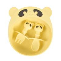 China Heatproof Baby Feeding Tools Reusable , Practical Silicone Bowl And Spoon for sale