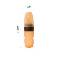China Silicone Baby Feeding Tools Bottle Spoon Harmless Multiscene for sale