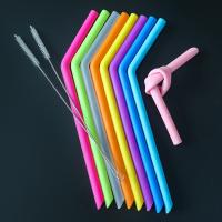 China Smoothie Reusable Silicone Straw Portable Multiscene Tasteless for sale