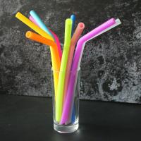 China Smoothie Reusable Silicone Straw Portable Multiscene Tasteless for sale