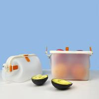 China Multicolor Silicone Zip Lock Reusable , Practical Silicone Containers For Freezer for sale