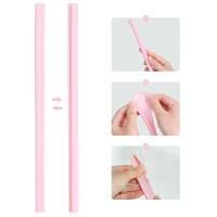 China Multipurpose Openable Silicone Straw , BPA Free Flexible Reusable Straws for sale