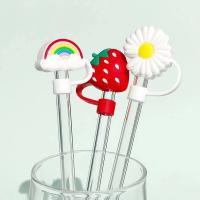 China BPA Free Reusable Silicone Straw Cover Leakproof Multipurpose for sale