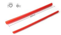 China Odorless Bendable Silicone Straws Heart Shape Nontoxic Portable for sale