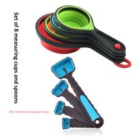 China Multipurpose Silicone Kitchen Utensils Measuring Cups And Spoons Portable for sale