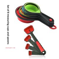 China Multipurpose Silicone Kitchen Utensils Measuring Cups And Spoons Portable for sale