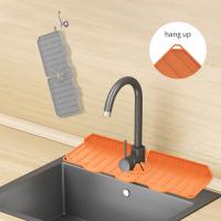 China Harmless Silicone Kitchen Utensils Non Slip , Waterproof Silicone Faucet Mat for sale