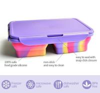 China Multicolor Silicone Lunch Container Microwaveable BPA Free 2.5L for sale