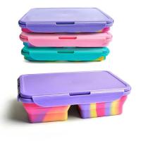 China Multicolor Silicone Lunch Container Microwaveable BPA Free 2.5L for sale