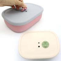 China Durable Bento Box Silicone Containers With Lids Portable Nontoxic for sale