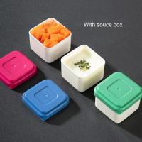 China Sushi Harmless Silicone Food Box , Practical Silicone Sandwich Container for sale