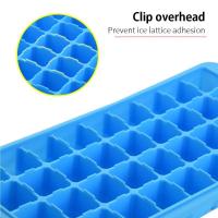 China Cocktails Silicone Ice Cube Tray With Lid Multipurpose Durable for sale