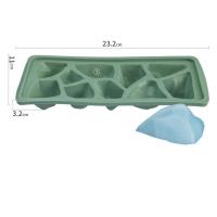 China Rock Shape Ice Cube Tray Silicone Non Stick Tasteless Eco Friendly for sale
