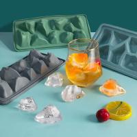China Rock Shape Ice Cube Tray Silicone Non Stick Tasteless Eco Friendly for sale