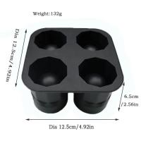 China Whiskey Deep Ice Cube Tray 4 Cavity Eco Friendly For Cocktails for sale