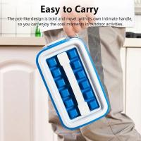 China Portable Bottle Ice Cube Maker Leakproof , Non Stick Silicone Trays For Freezing for sale
