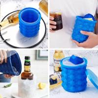China Tasteless Ice Cube Tray Reusable , Multi Function Silicone Ice Cube Maker for sale