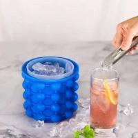 China Tasteless Ice Cube Tray Reusable , Multi Function Silicone Ice Cube Maker for sale