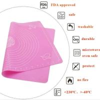 China Odorless Silicone Cookie Sheet Durable , Non Stick Pastry Rolling Mat for sale