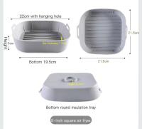 China Silicone Kitchen Baking Tool Air Fryer Liner Nontoxic Collapsible for sale