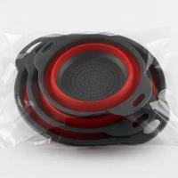 China Nontoxic Silicone Collapsible Colander Strainer Odorless Multipurpose for sale