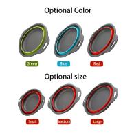 China Nontoxic Silicone Collapsible Colander Strainer Odorless Multipurpose for sale