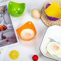 China Multicolor Silicone Kitchen Utensils Reusable , Odorless Silicone Egg Poacher Cups for sale
