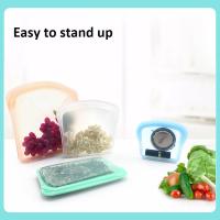 China BPA FREE Leak-Proof Eco Friendly Reusable Silicone Food Bag For Safe And Convenient Food Storage for sale