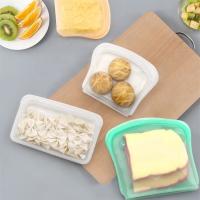 China 800 ML BPA free Reusable and Practical Silicone Food Bag for Eco-Friendly Food Storage for sale