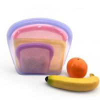 China 800 ML BPA free Reusable and Practical Silicone Food Bag for Eco-Friendly Food Storage for sale