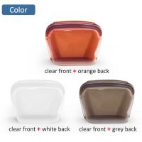 China Food Storage Zip Lock Silicone Food Bags 1300 ML Reusable Eco Friendly for sale