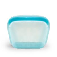 China Food Storage Zip Lock Silicone Food Bags 1300 ML Reusable Eco Friendly for sale