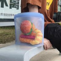 China 3000ML Mega Sustainable Bags Reusable Microwaveable Durable Freezer and Dishwasher Safe for sale