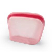 China 1300ML Original Pretty Platinum Silicone Treat Pouch Air Tight Sealing Kitchen Tools Food Storage Bag for sale