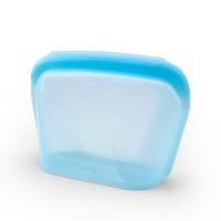 China 1300ML Original Pretty Platinum Silicone Treat Pouch Air Tight Sealing Kitchen Tools Food Storage Bag for sale