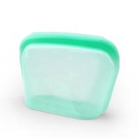 China 1300ML Original Pretty Platinum Silicone Treat Pouch Air Tight Sealing Kitchen Tools Food Storage Bag for sale