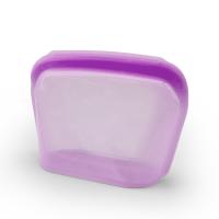 China 1300ML Original Pretty Platinum Silicone Treat Pouch Air Tight Sealing Kitchen Tools Food Storage Bag for sale