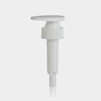 China 33/410 Ribbed Closure Options Plastic Lotion Pump Down Lock for Customized Needs for sale