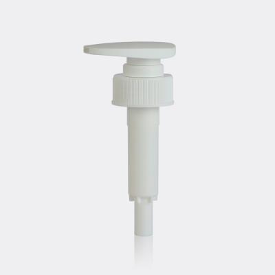 China 33/410 Ribbed Closure Options Plastic Lotion Pump Down Lock for Customized Needs for sale