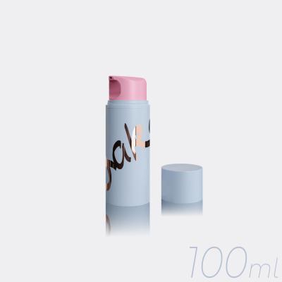 China 100ML PP Cosmetic Airless Pump Bottle with Plastic or Metal Spring for sale