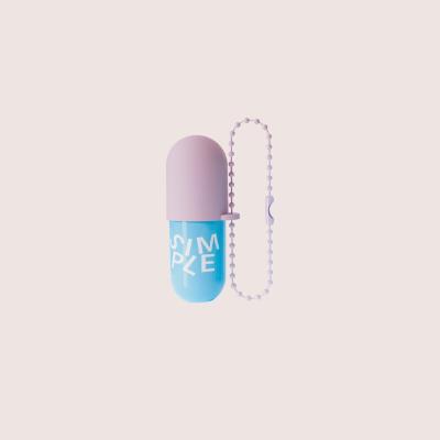 China GL115 Pill-shaped Lipstick with Decorative Chain and Silicone Outer Cap for sale